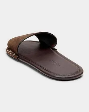 JW Anderson Suede Loafer Slide Sandals