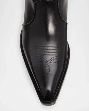 Khaite 35mm Clive Leather Ankle Boots