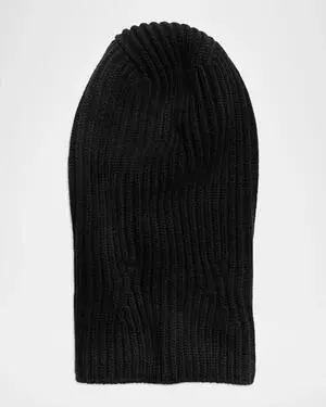 Canada Goose Merino Wool-cashmere Ribbed Balaclava - Black  Noi