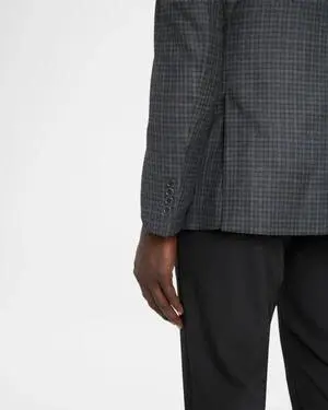 Emporio Armani Blur Box Checked Wool Sport Coat