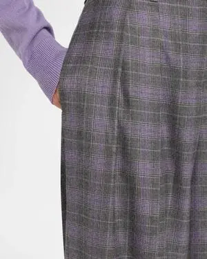 Michael Kors Glen Plaid Cashmere-wool Pants