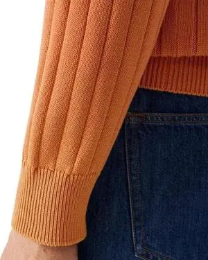 Eton Knit Crewneck Sweater - Orange
