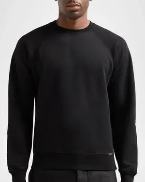 TOM FORD Apos;s Crewneck Cotton Sweatshirt - Black