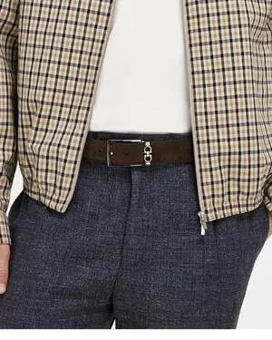 FERRAGAMO Apos;s Adjustable Suede Belt - T.moro