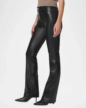 JOE & APOS;S JEANS The Vegan Leather Flare Pants - Black