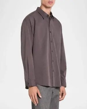 Theory Apos;s Weekend Button-front Shirt - Classic Brown