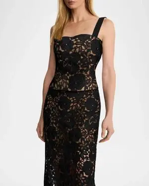 Smythe Lace Bustier With Removable Straps