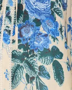 Kobi Halperin Daisy Lace Trim Long-sleeve Blouse - Chai Multi