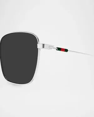Gucci Apos;s Gg2097sk-001 Square Metal Sunglasses - Silver