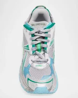 Balenciaga Colorblock Trainer Sneakers - Gris Fonce