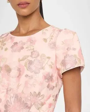 MILLY Daisy Floral-embroidered Mesh Mini Dress