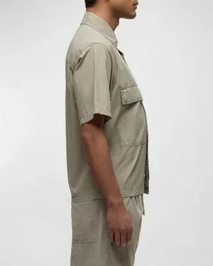 Hudson Jeans Apos;s Utility Short-sleeve Shirt - Laurel