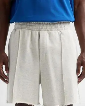 Helmut Lang Apos;s Cotton Terry Shorts - Light Grey