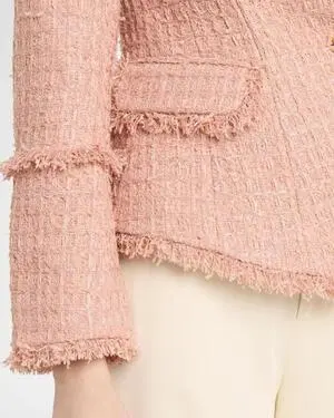 L & APOS;AGENCE Kaisley Waffle Tweed Blazer