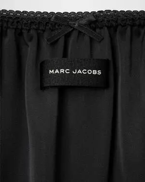 Marc Jacobs Satin Slip Skirt - Black