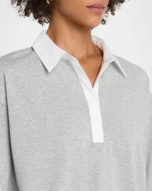 Cynthia Rowley Cotton Rubgy Mini Dress - Gray