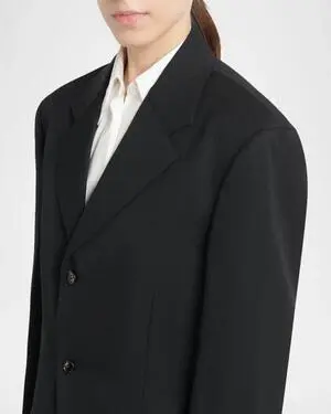 Bottega Veneta Oversized Single-breasted Wool Blazer
