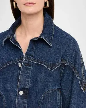 Moussy Vintage Whitman Western Denim Jacket - Blue
