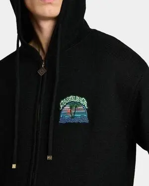 Casablanca Apos;s Cotton Tuck-stitch Full-zip Hoodie - Multi
