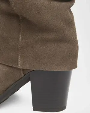 NEROGIARDINI 80mm Slouchy Suede Boots