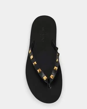 Valentino Garavani Apos;s Rockstud Thong Sandals - Nero