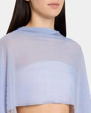 Simkhai Genoa Sheer Jersey Cape