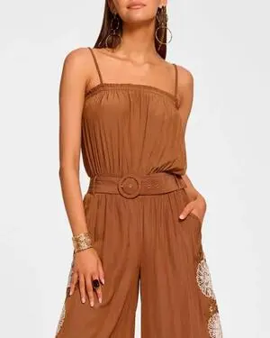 Ramy Brook Lorelei Embroidered Jumpsuit