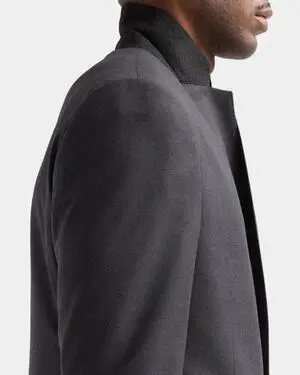 Giorgio Armani Apos;s Zig-zag Textured Wool Suit - Anthracite