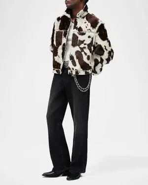 REPRESENT Apos;s Cowhide Leather Trucker Jacket - Multi