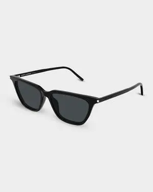 Saint Laurent Sl 889 Sulpice Thin Butterfly Sunglasses - Black