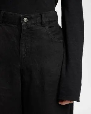 THE ROW Eglitta Straight-leg Linen Jeans