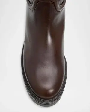 STUART WEITZMAN 20mm Celia Leather Knee-high Riding Boots - Walnut