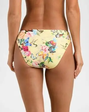 L & APOS;AGENCE Nicole Garden Butterflies Bikini Bottoms - Multi