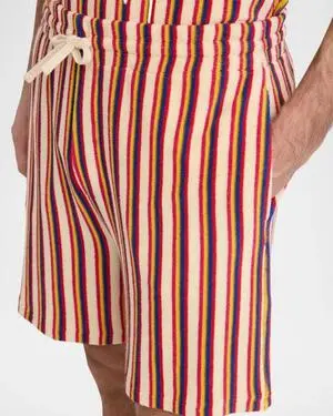 Valentino Garavani Apos;s Striped Toweling Shorts - Multi