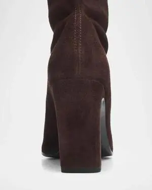 STUART WEITZMAN Stassi 85mm Stretch Booties - Midnight E