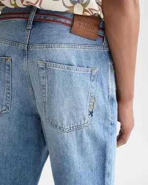 Scotch & Soda The Beat 70's Mid-rise Straight-leg Jeans - Navy