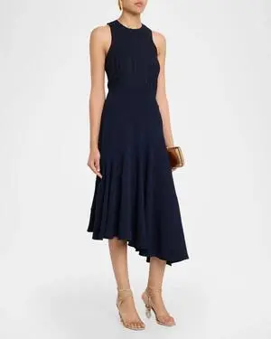 Veronica Beard Thalissa Sleeveless Handkerchief Dress