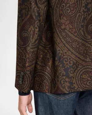 Etro Apos;s Milano Paisley Jacquard Sport Coat - Blue Multi