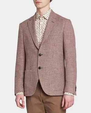 Etro Apos;s Single-breasted Tweed Jacket - Multicolou