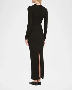 Nanushka Artemiz Long-sleeve Maxi Dress