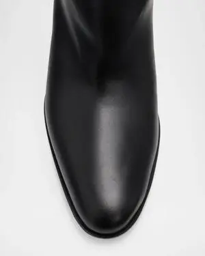 JIMMY CHOO 65mm Caly Leather Knee-high Boots