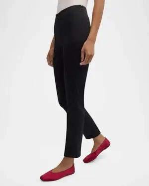 Akris Melissa Silk Marocain Pants - Black
