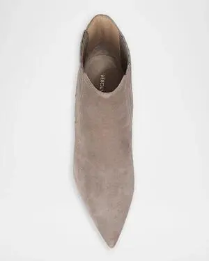 Veronica Beard 70mm Lisa Suede Ankle Booties - Bark