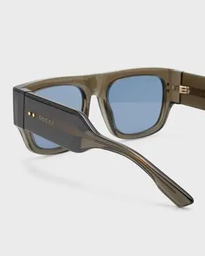Gucci Apos;s Oversized Rectangle Sunglasses - Grey