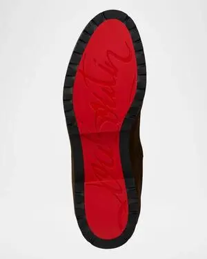 CHRISTIAN LOUBOUTIN Apos;s Cavernos Leather Chelsea Boots - Brown