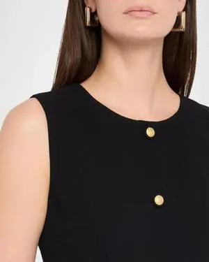 Kobi Halperin Briel Sleeveless Button-front Dress