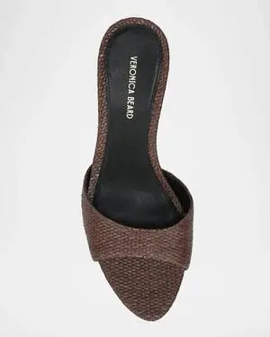 Veronica Beard 65mm Tia Raffia Sandals
