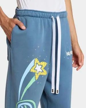 NAHMIAS Apos;s Daydreaming Flower Trip Wide-leg Sweatpants - Agblu