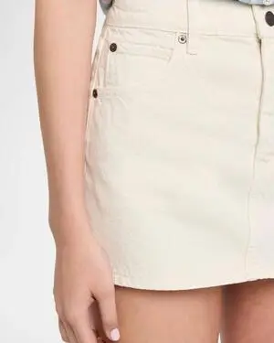 FRAME The Denim Mini Skirt - Shell