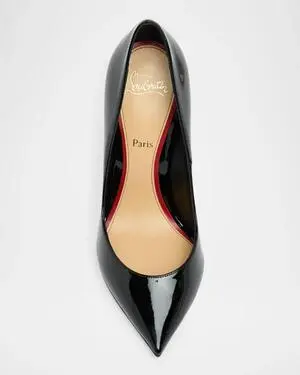CHRISTIAN LOUBOUTIN 120mm La Pigalle Patent Leather Pumps - Black